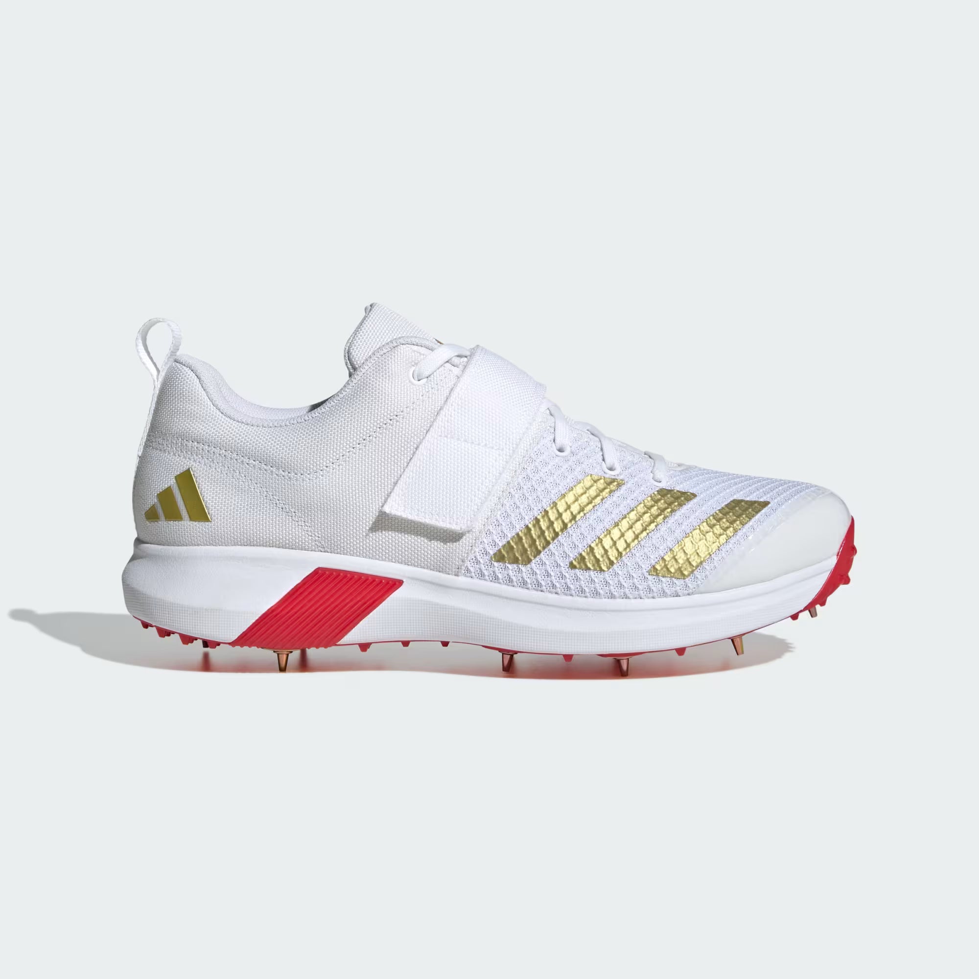 Adidas Adipower Vector 20 Gold/Red Cricket Spikes - Cric Studio